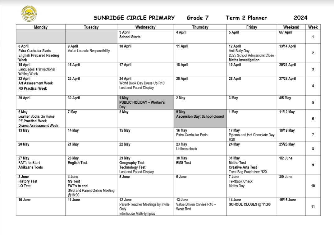 Sunridge Circle Primary School | Table View Primary School